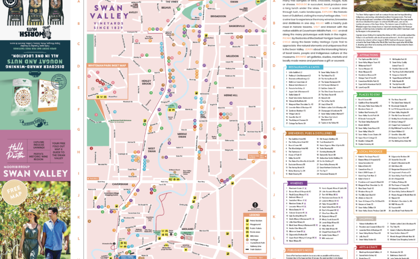 Swan Valley Map - Hello Perth